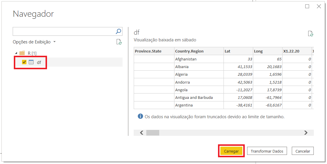 Como utilizar um Script de R no Power BI
