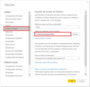 Aprenda como criar um script Python no Power BI