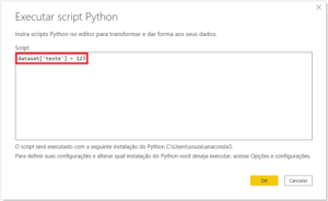 Aprenda como criar um script Python no Power BI